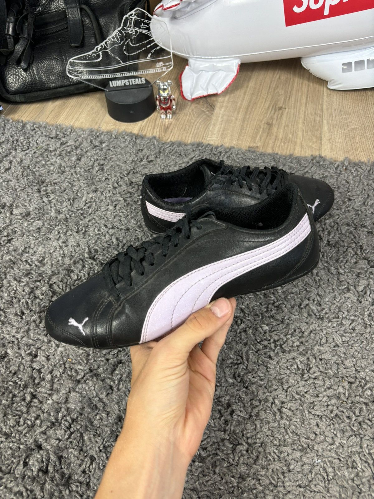 Puma × Streetwear × Vintage Puma Speedcat Shield Black Purple Leather ...