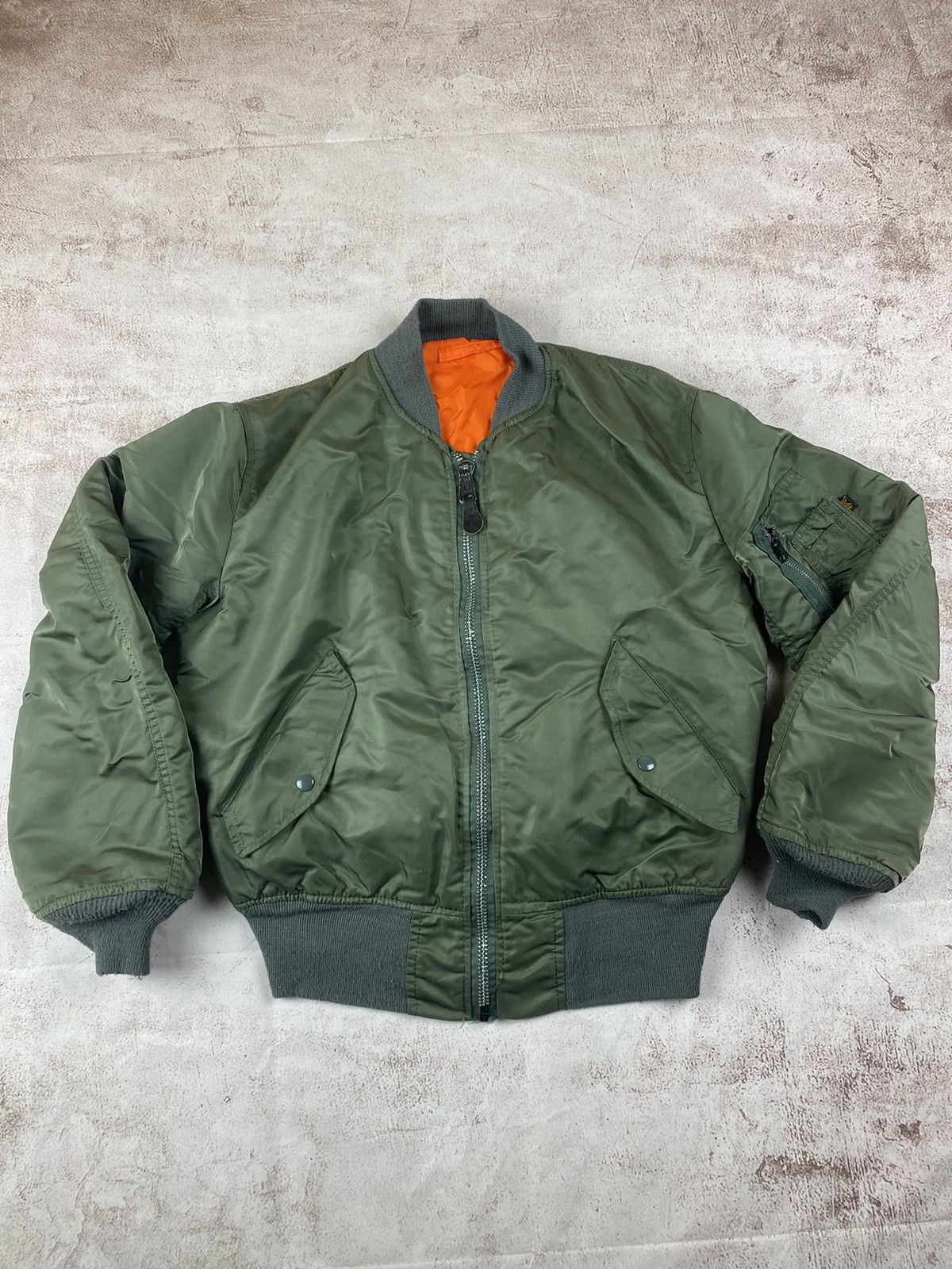 Alpha Industries × Bomber Jacket × Vintage Vintage ALPHA INDUSTRIES Type MA-1 Reversible Bomber ...