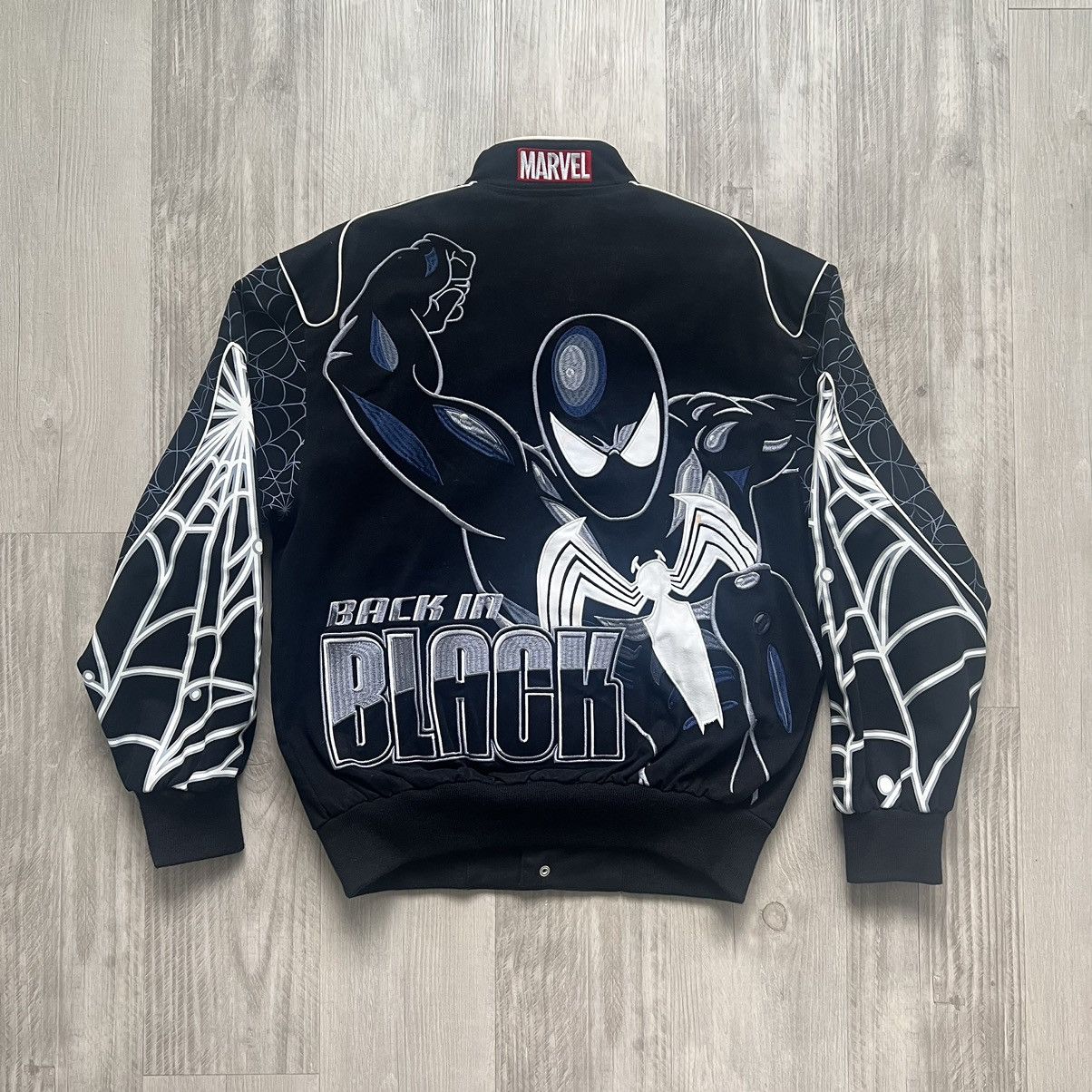 Jh Design × Marvel Comics × Rare Spider-Man JH Design Racing Jacket 🕸️ ...