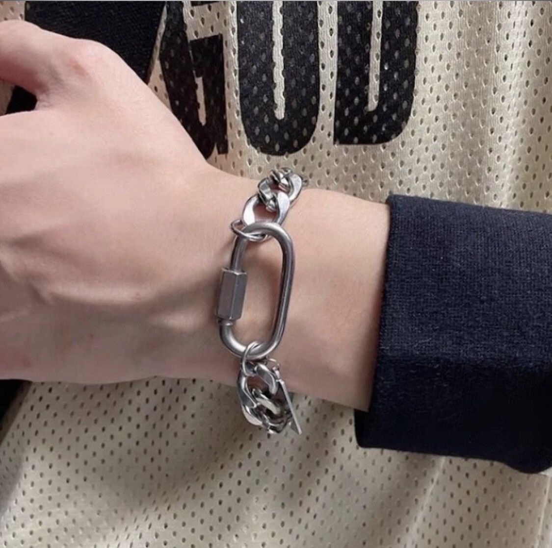 Cuban Link Chain Clip Climbing Carabiner Chain Bracelet | Grailed