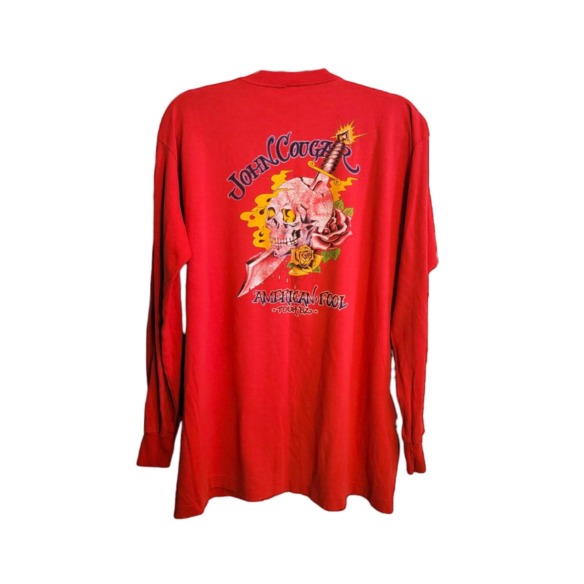 Vintage vintage 1982 John Cougar Mellencamp American Fool Shirt | Grailed