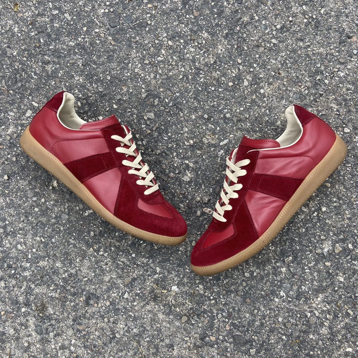 Maison Margiela Margiela Burgundy Red Replica Vintage GAT - 45 | Grailed