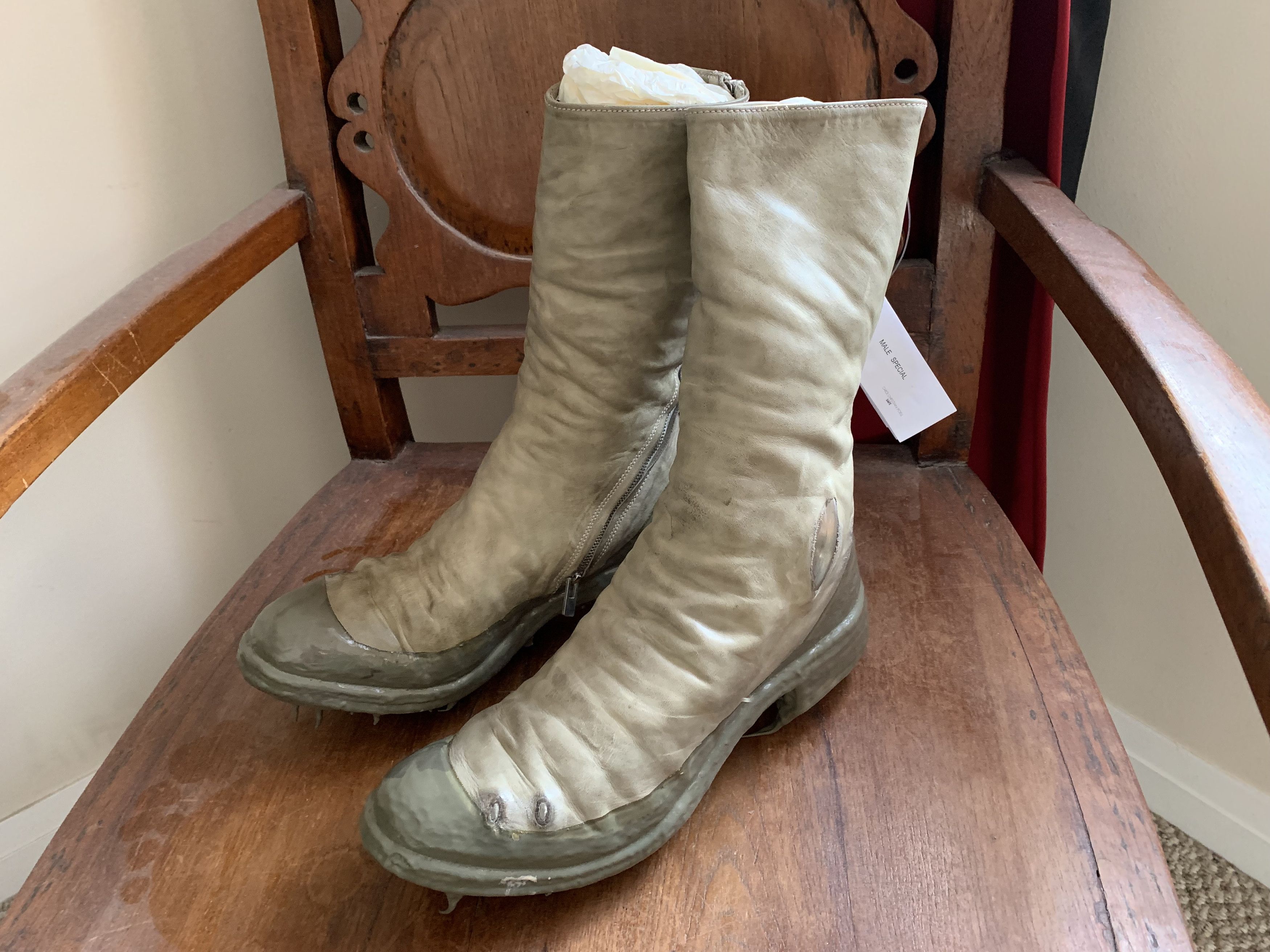 Carol Christian Poell O.D. One Piece Drip Rubber Prosthetic boot | Grailed