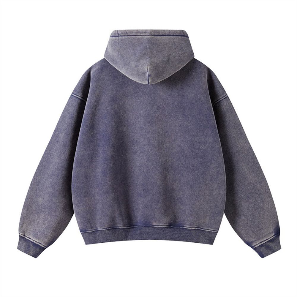 Vintage Blue Batik Fleece Zippered Hoodie | Grailed