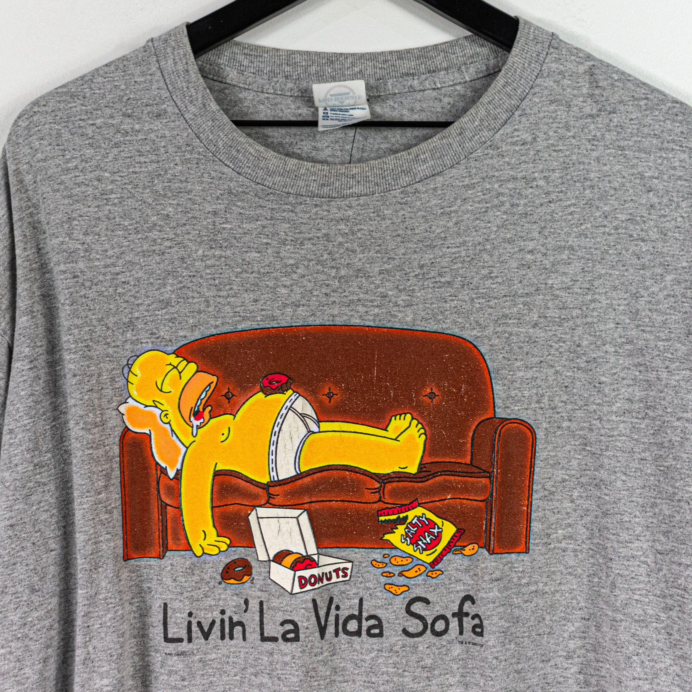 Vintage 2004 Fox The Simpsons Homer Livin La Vida Sofa T-Shirt | Grailed