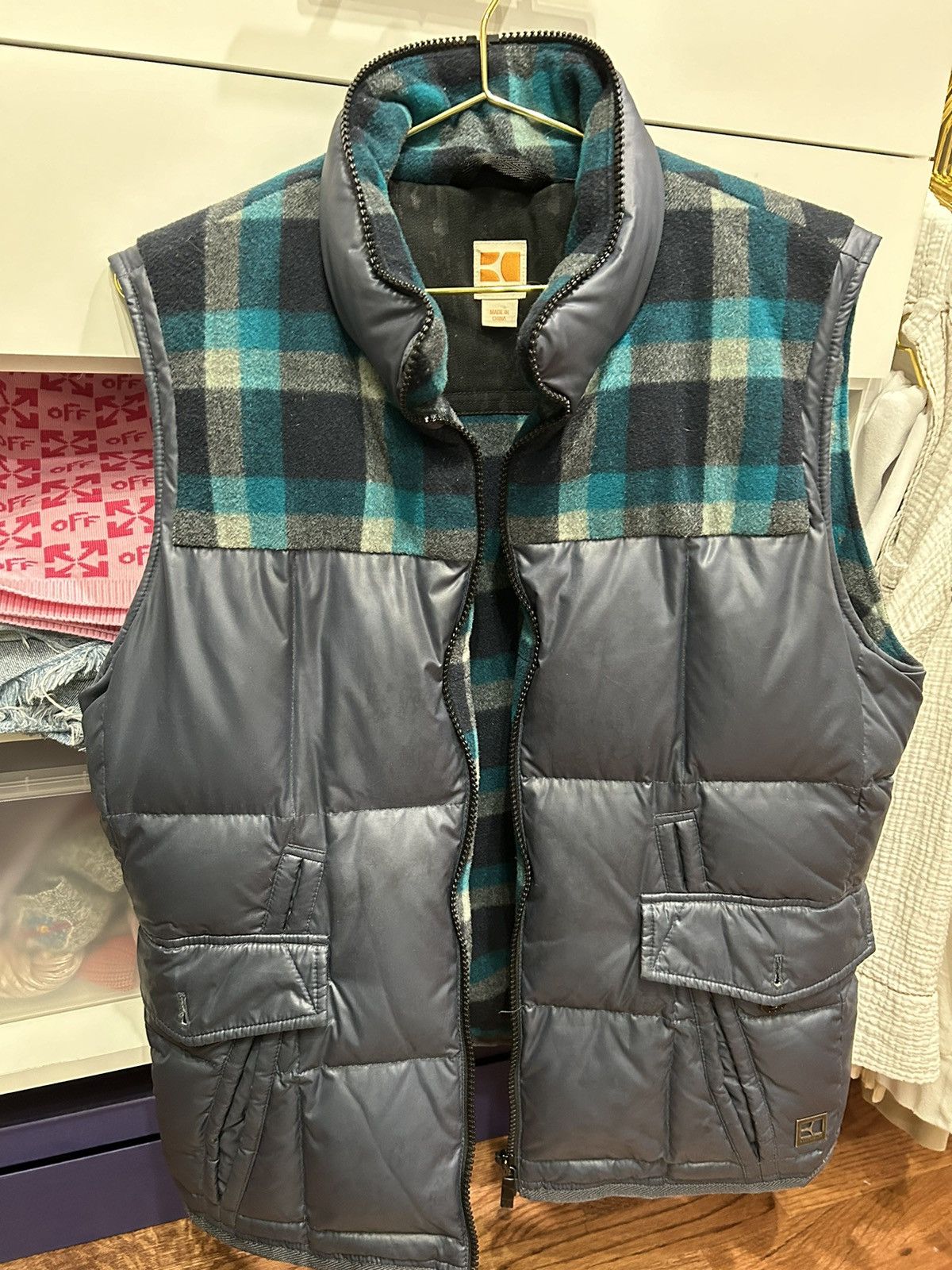 Designer × Hugo Boss × Streetwear Hugo Boss Down Reversible Vest | Grailed