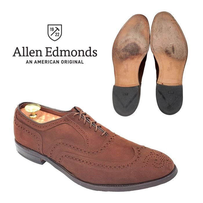 Allen Edmonds Allen Edmonds "McAllister" Mens 13 Brown Suede Leather ...