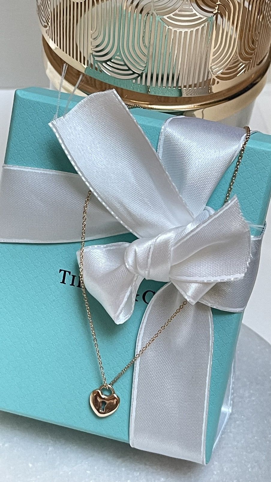 Tiffany & Co. Tiffany & Co. Heart Lock 16 in” Necklace in RG 18K NEW ...