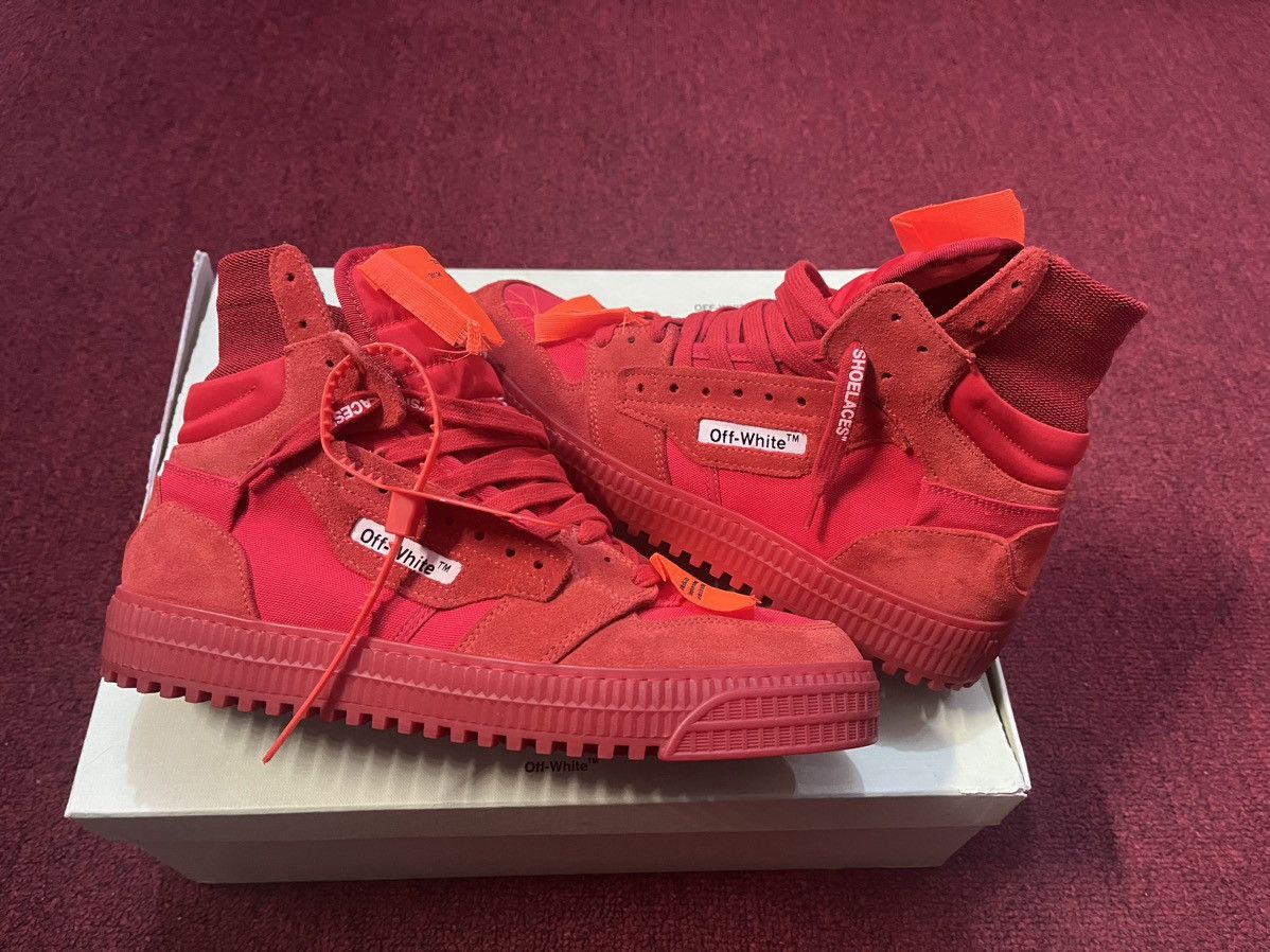 Off-White × Virgil Abloh OFF-WHITE 3.0 Off-Court High ‘Red’ | Grailed