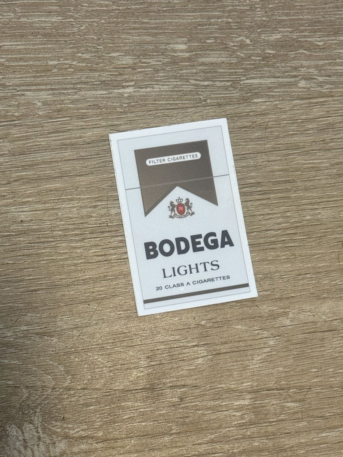 Hype × Stickers × Streetwear Bodega Lights Cigarette Pack Marlboro ...