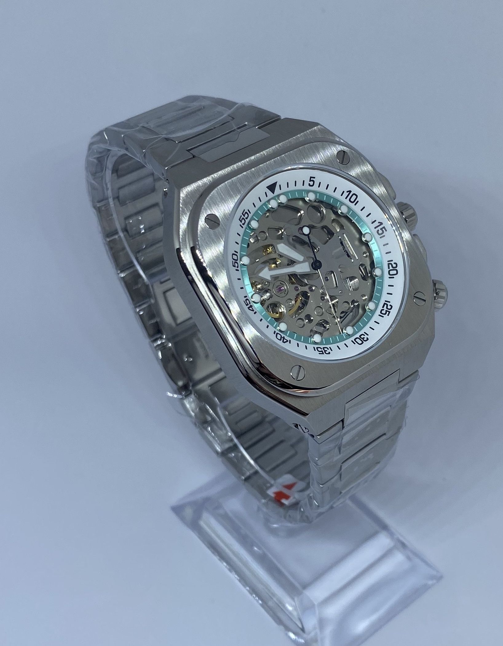Custom × Seiko Skeleton Watch - Automatic Movement Stainless Steel ...