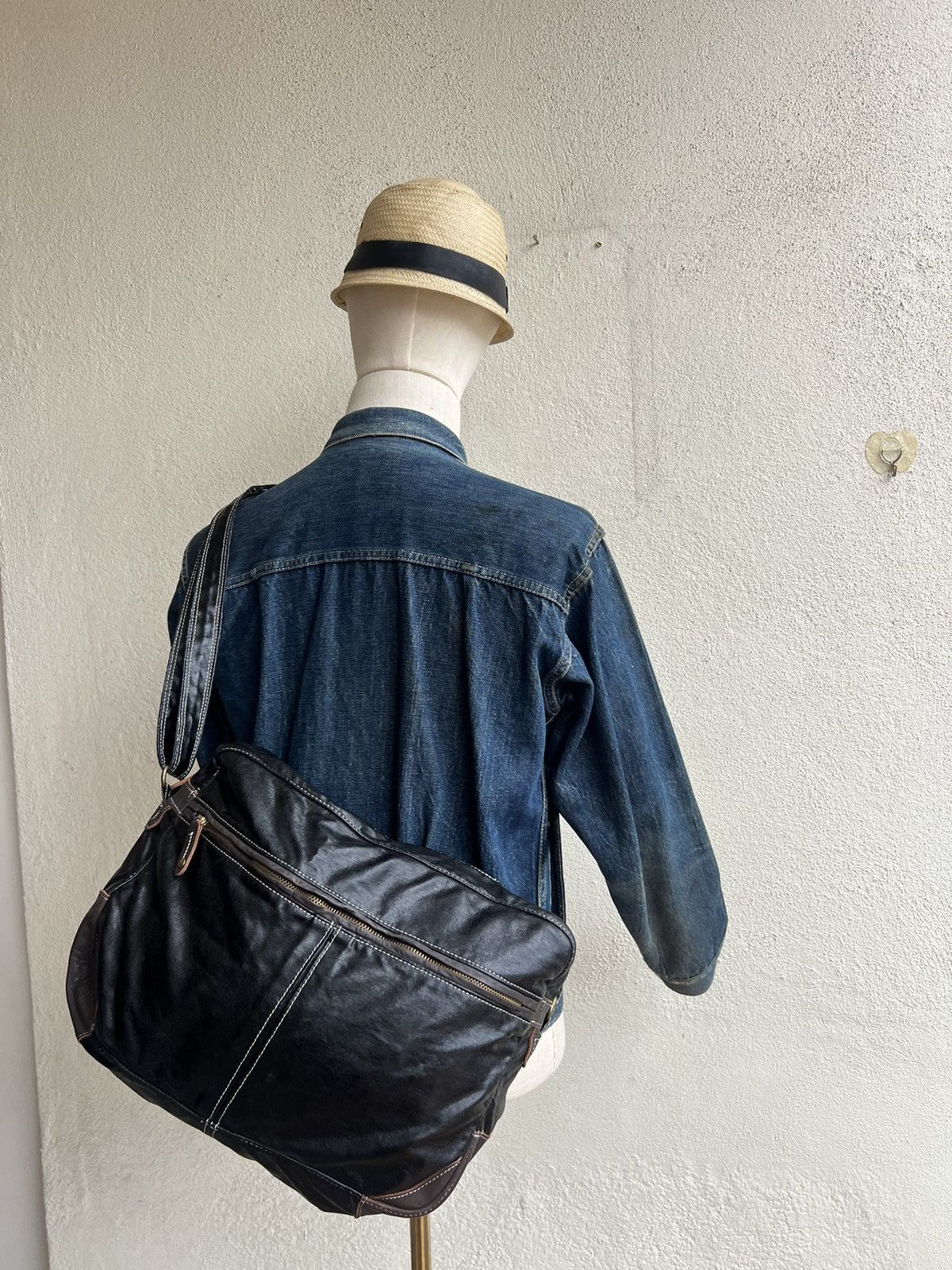 Bag × MasterPiece Vintage Masterpiece X chef d' oeuvre Waxed Bag | Grailed