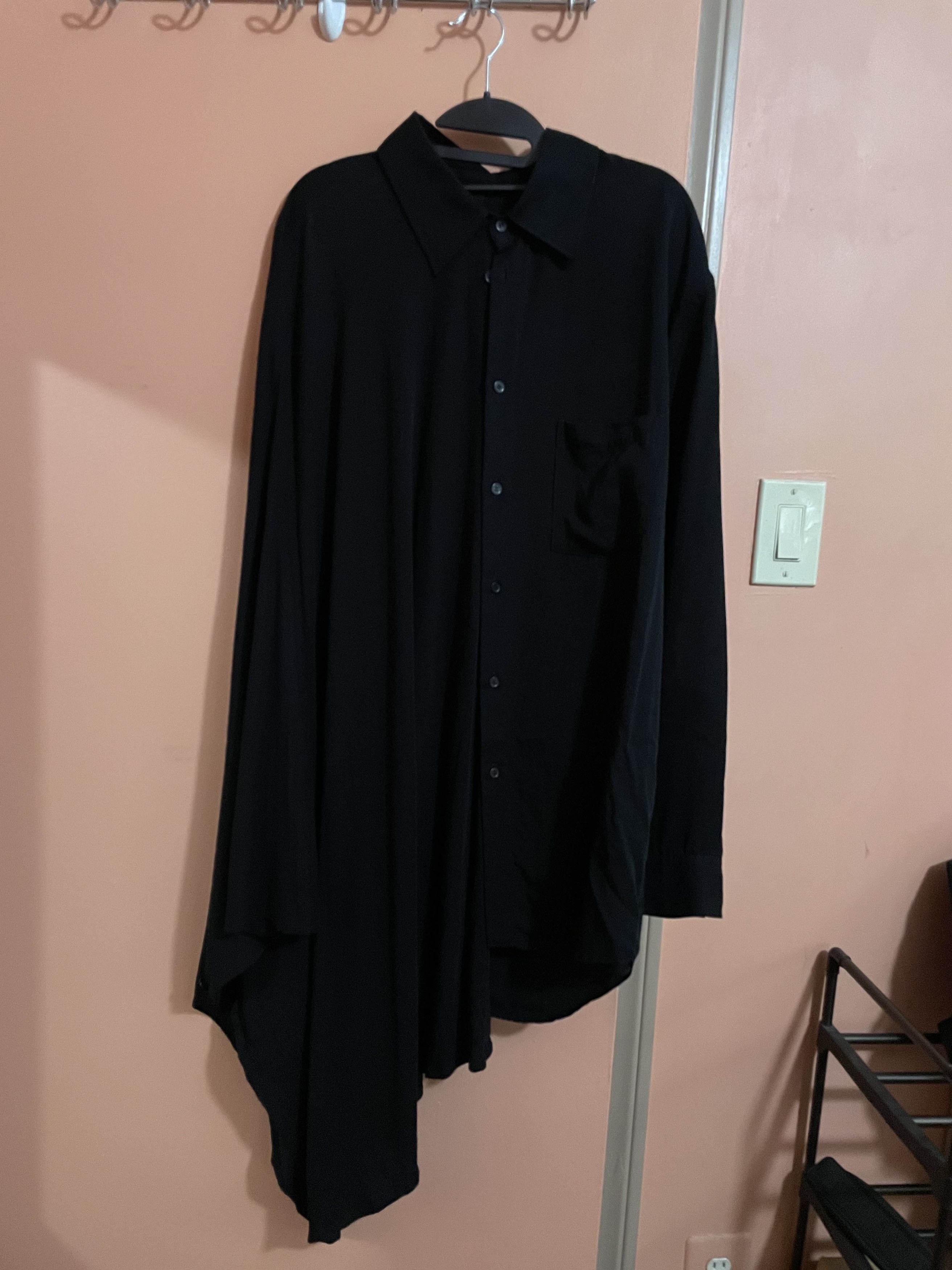 GroundY × Yohji Yamamoto Yohji Yamamoto GroundY Asymmetrical Manto ...