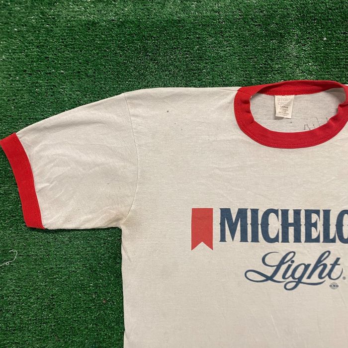 Vintage Vintage 80s Michelob Light Beer Shirt Single Stitch Ringer T | Grailed