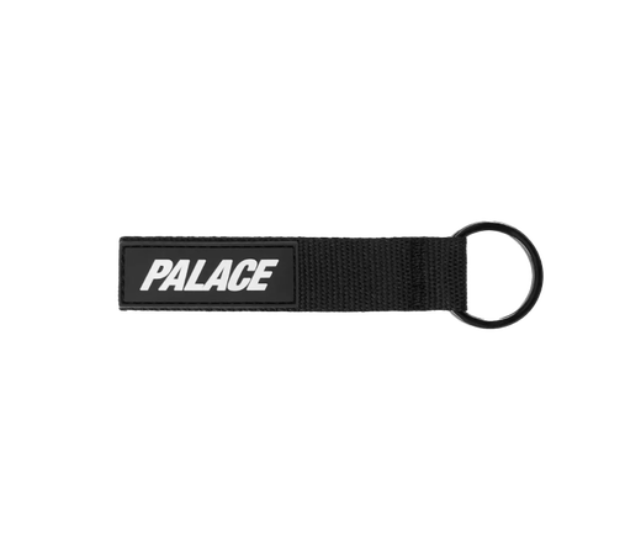 Hypebeast × Palace × Streetwear Palace Webbing Keychain Black | Grailed