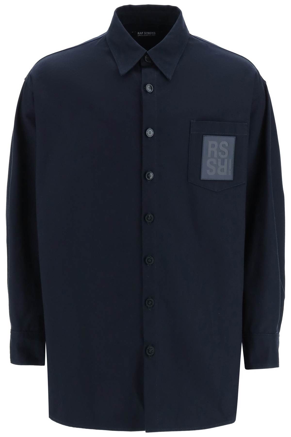 Raf Simons Raf simons logo patch oversized shirt | Grailed