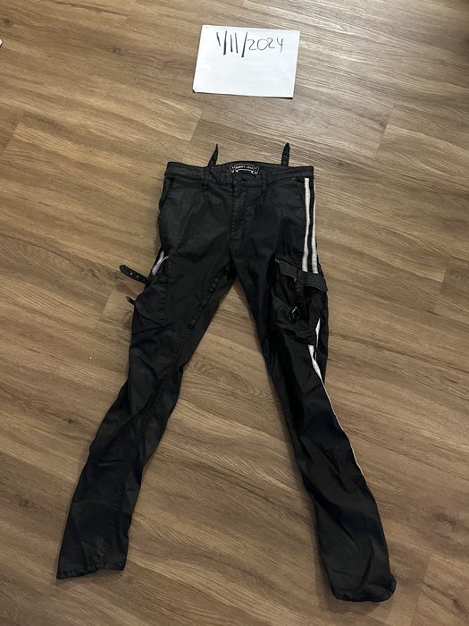 Robins Jeans Robin’s Jeans Predator Cargo Pants Stripe Black size 30 ...