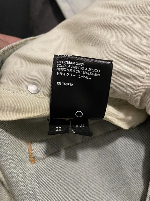 Amiri Amiri Light Wash Leather Star Patch Jeans | Grailed