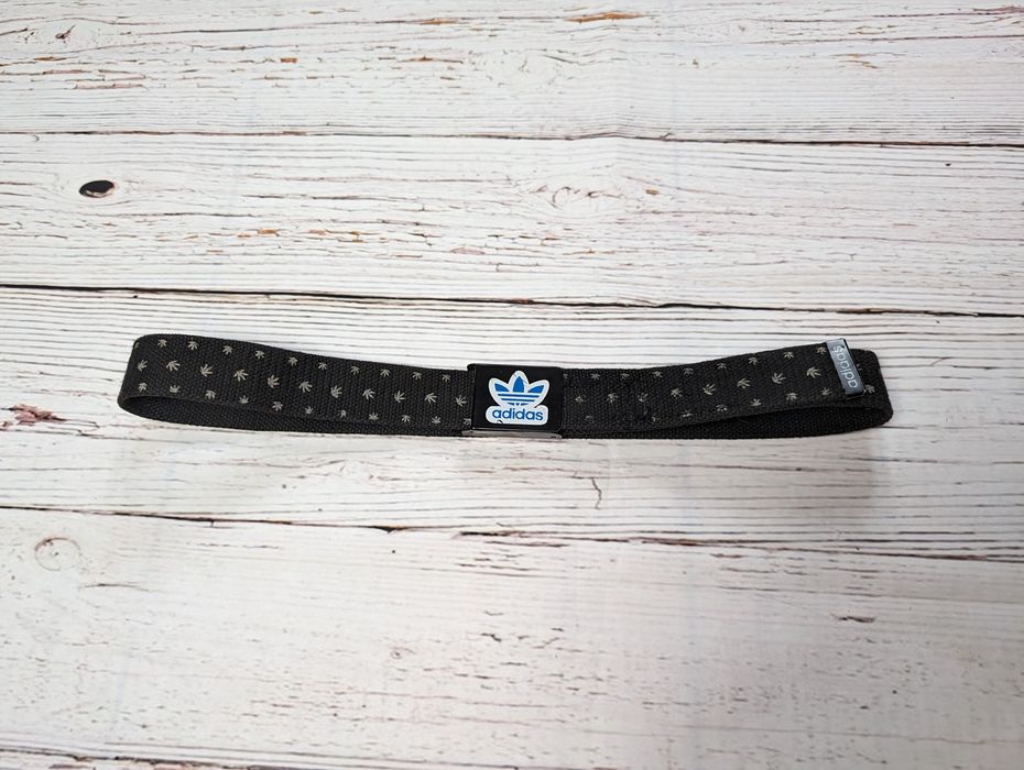 Adidas Black adidas y2k vintage belt marijuana weed ganja stoner | Grailed