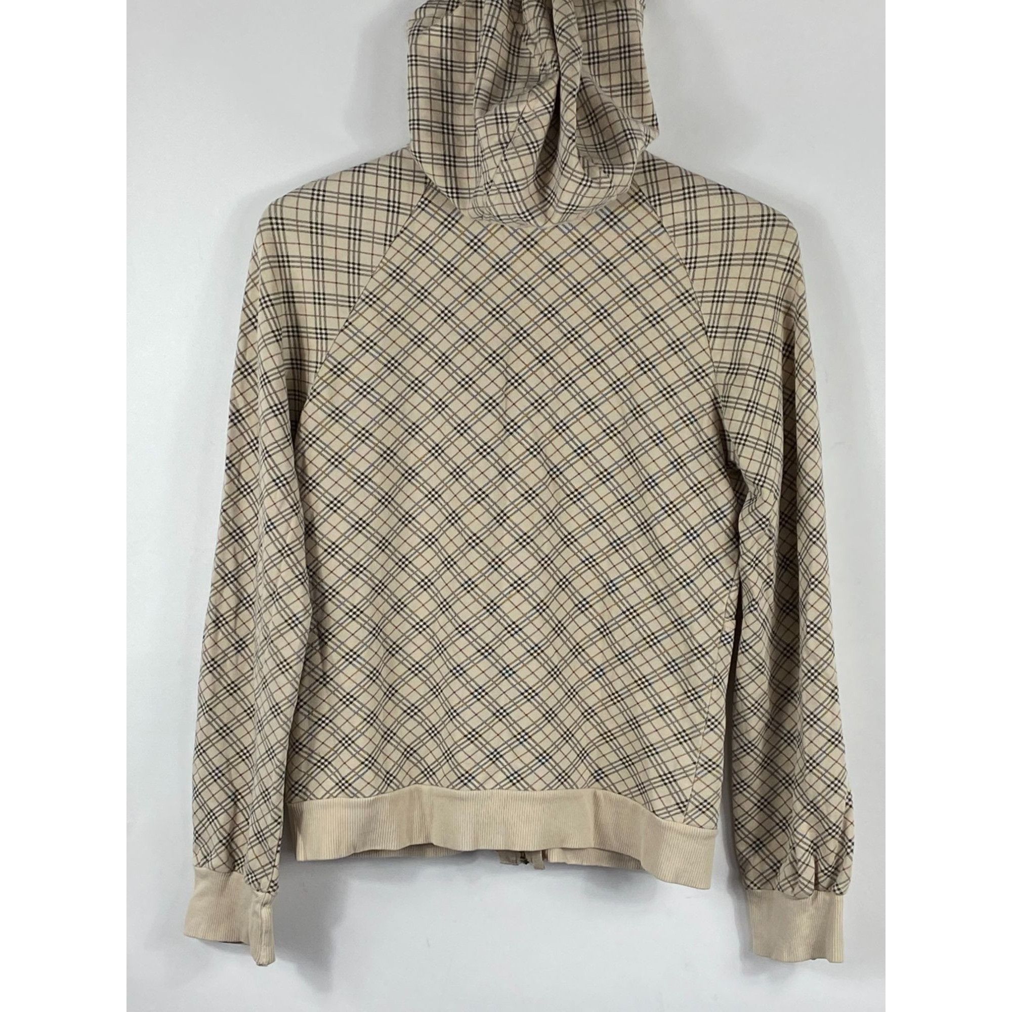 Burberry Burberry London Blue Label Nova Check Zip Up Hooded Jacket S ...