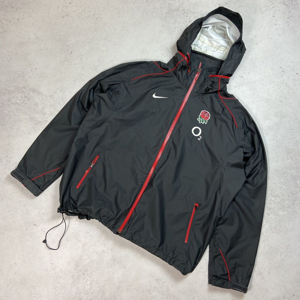 Nike RARE VINTAGE Gorpcore Nike England Rugby O2 Jacket Jersey | Grailed