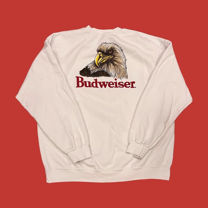 Budweiser Vintage Style Budweiser Eagle Logo Crewneck | Grailed