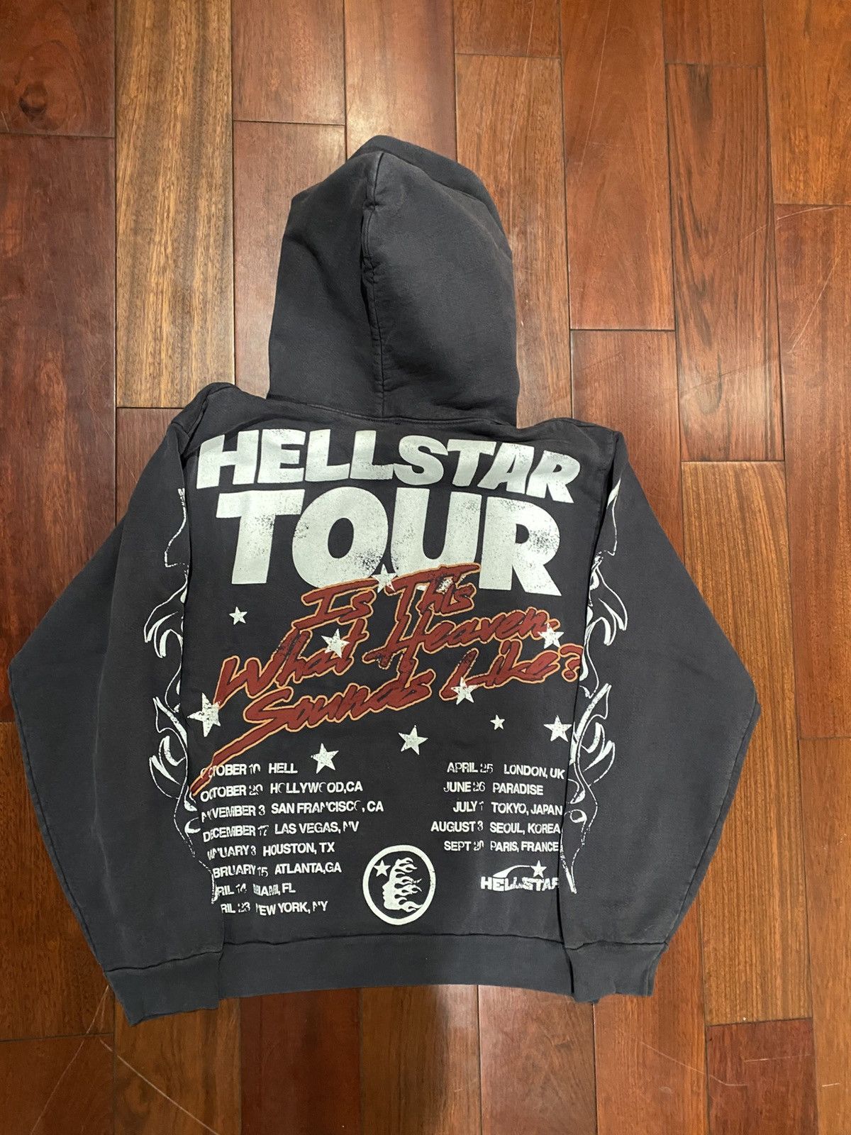HELLSTAR Records Tour Hoodie | Grailed