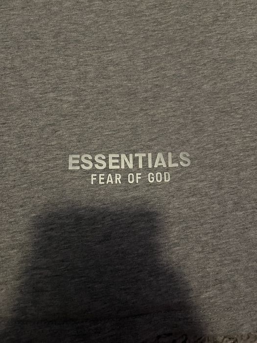 Streetwear ESSENTIALS Grey Reflective Tee | Grailed