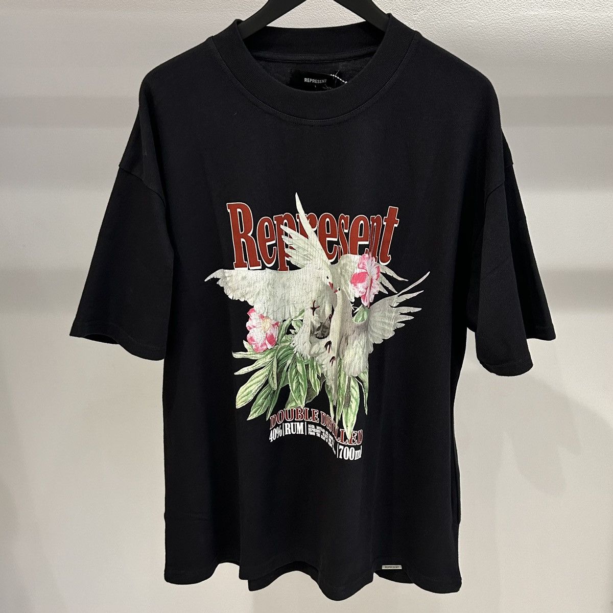 Represent Clo. Represent Double Distilled Tee Black | Grailed