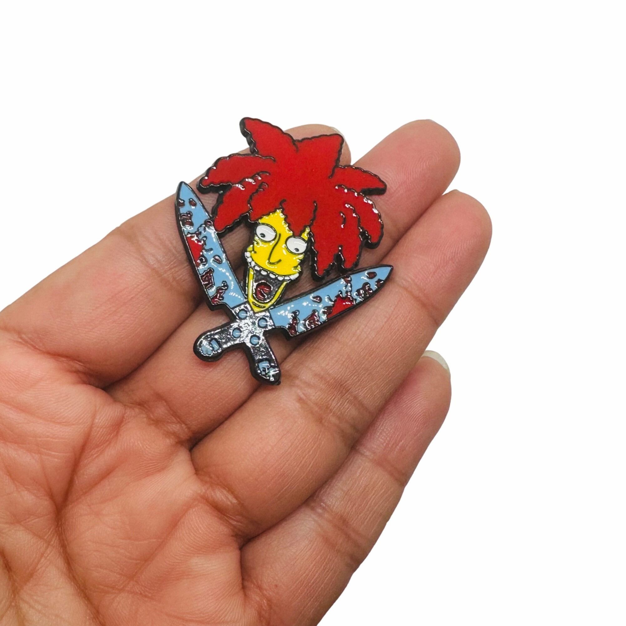 Other ⭐The Simpsons Sideshow Bob Halloween Knife Krusty Enamel Pin ...