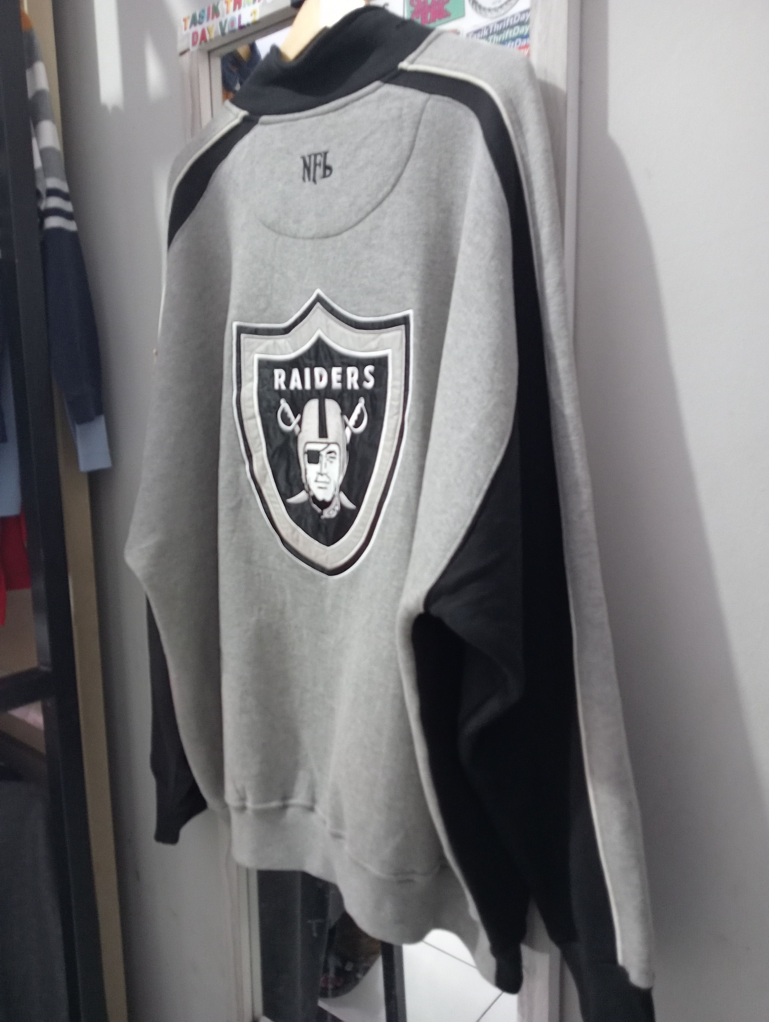 NFL × Retro Jacket × Very Rare Vintage Jacket Tracktop RAIDERS COLAB ...