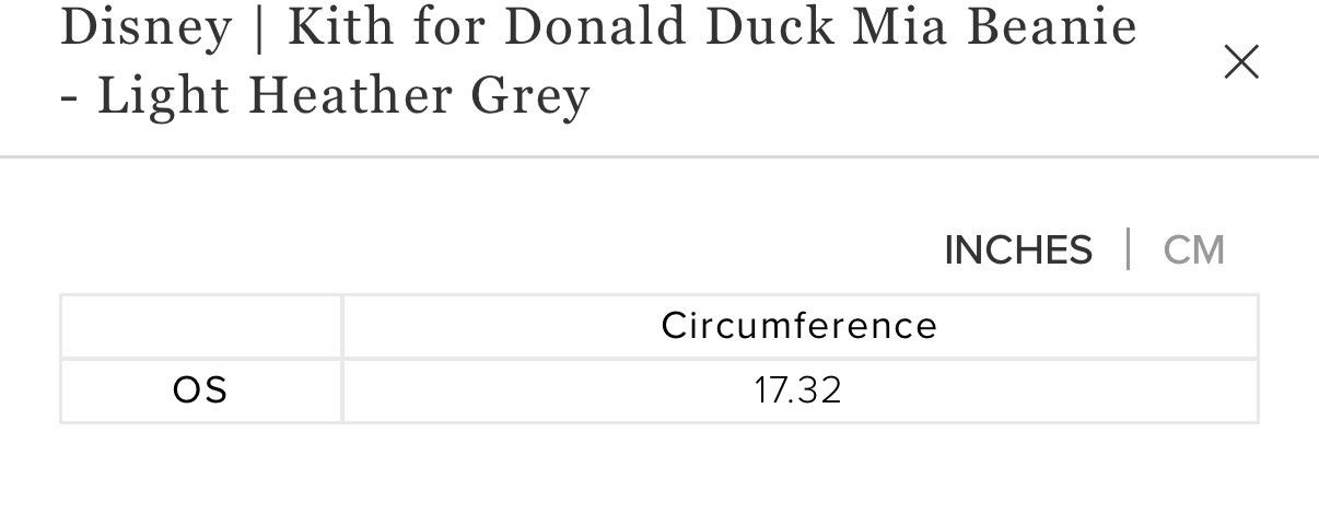 Disney × Kith DISNEY KITH FOR DONALD DUCK MIA BEANIE LIGHT HEATHER GREY ...