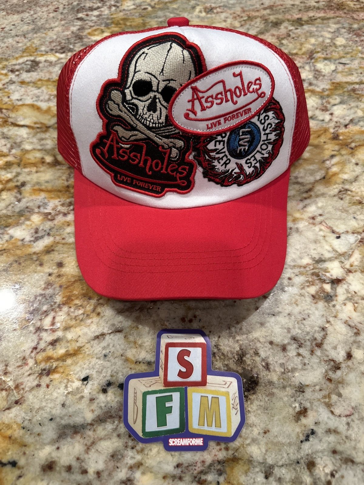 Vintage Assholes Live Forever Trucker Hat Grailed