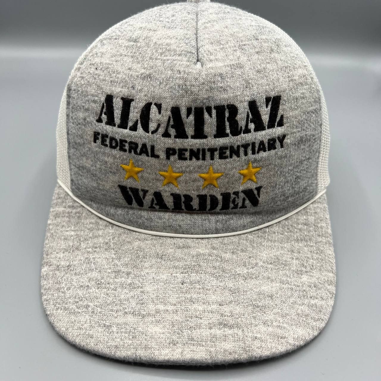 Vintage Alcatraz Federal Penitentiary Warden Trucker Hat Snap back ...