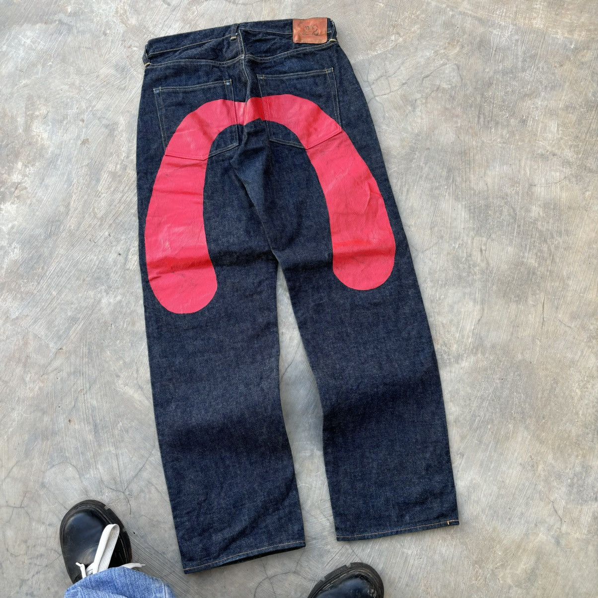 Vintage Super Rare💥Vintage Evisu Red Diacock Selvedge Jeans | Grailed