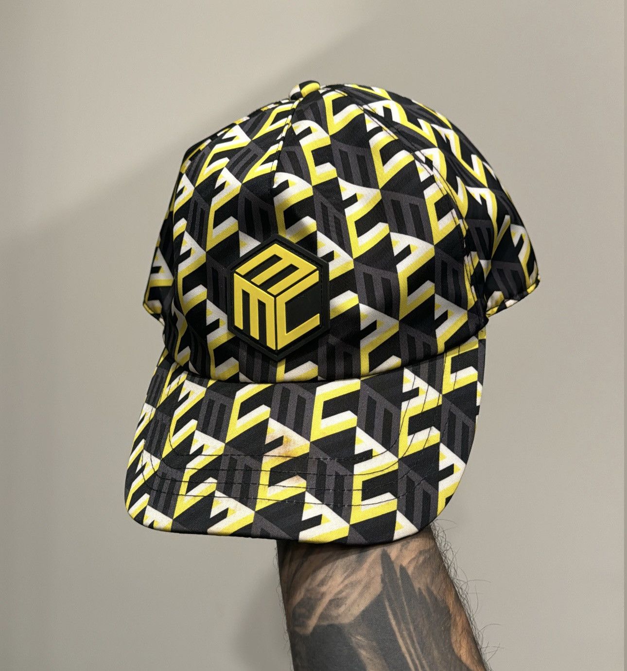 MCM MCM Cubic Logo Hat Yellow | Grailed