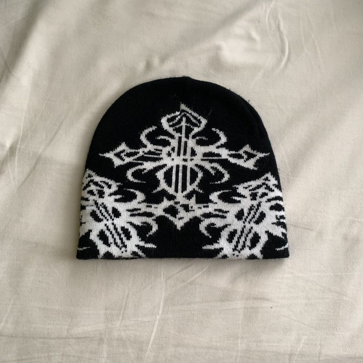 Japanese Brand × Streetwear Y2K Opium beanie tribal black | Grailed