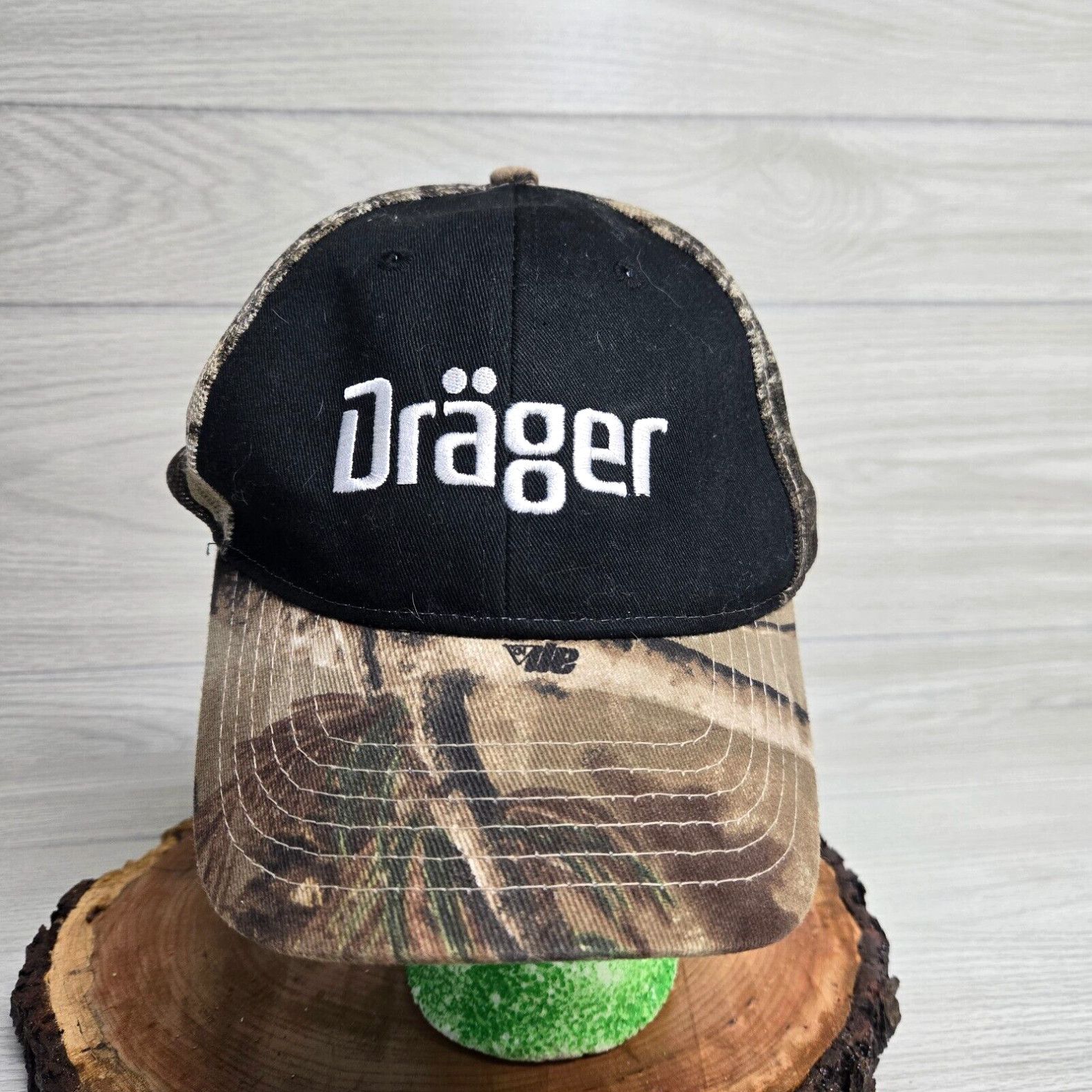 Vintage Drager Hat Cap Adjustable Black Camo Strapback Adult | Grailed