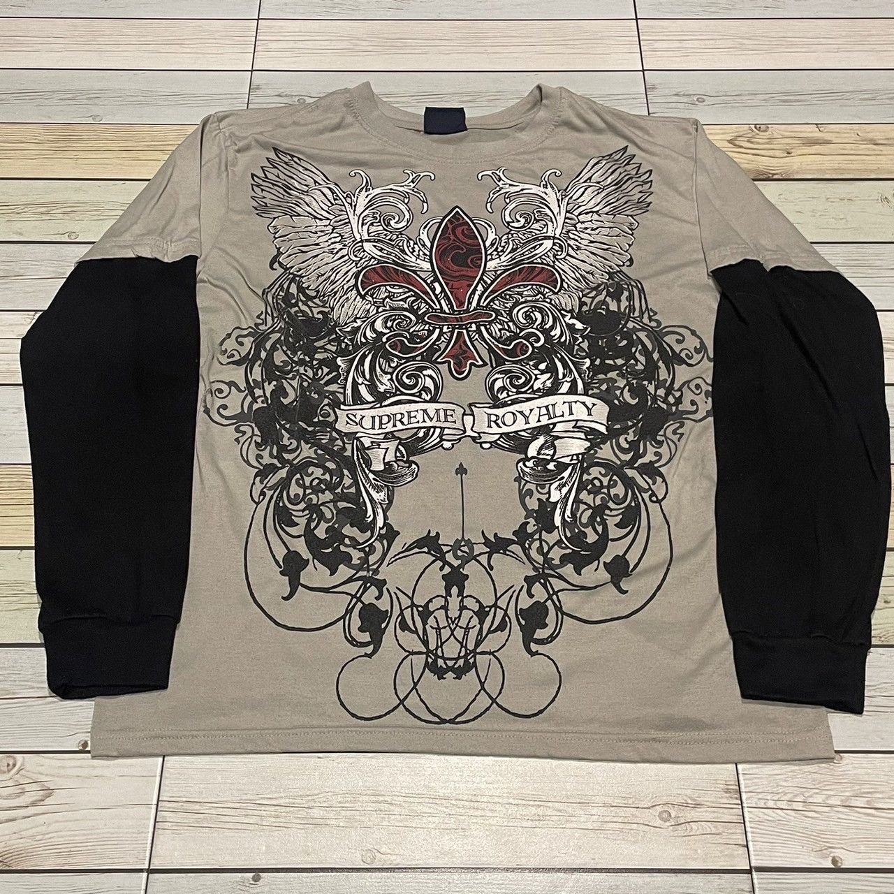 Affliction × Ed Hardy × Streetwear Rare Wing Cross Longsleeve Y2K ...