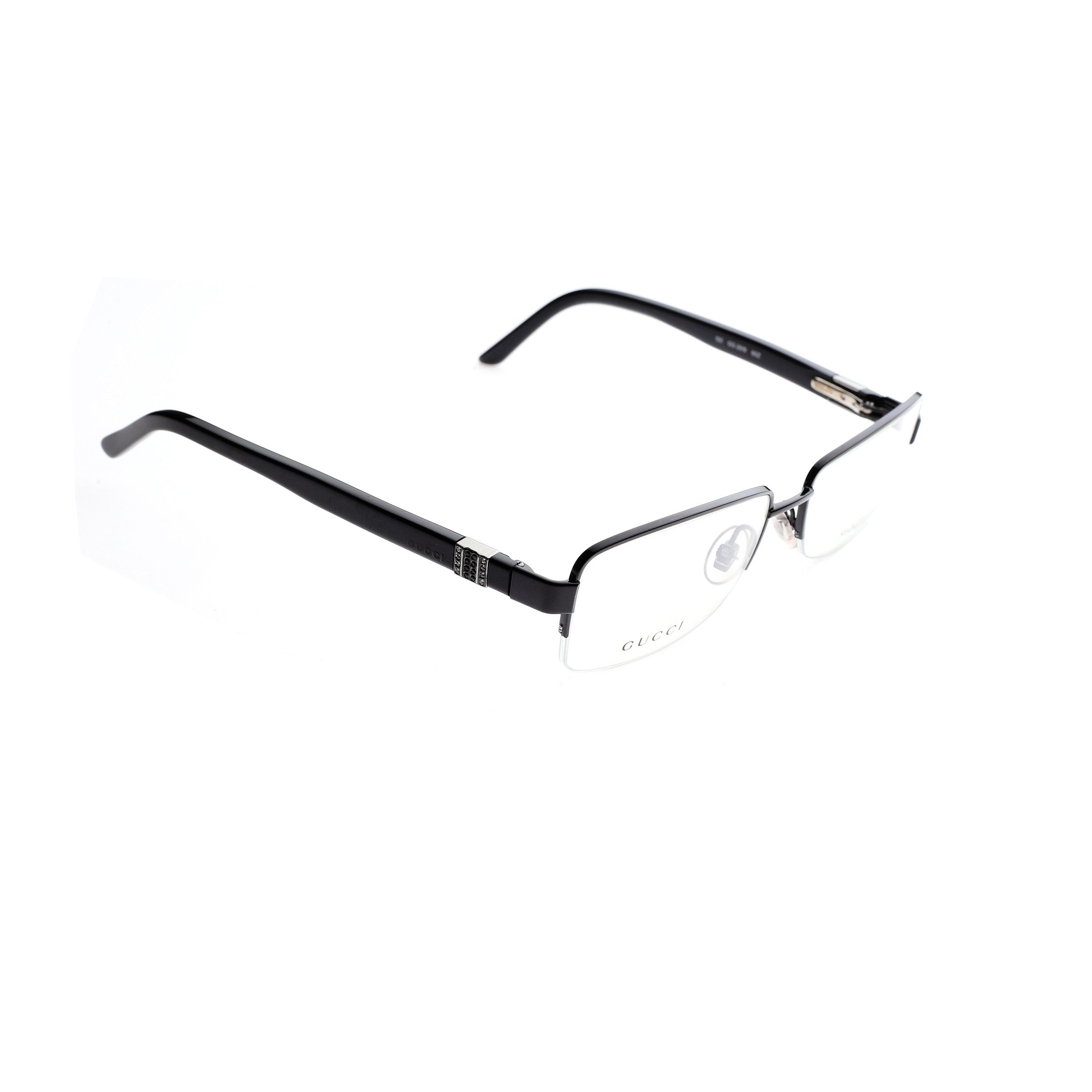 Gucci Gucci 90s Black Crystals Half Rim Glasses Grailed