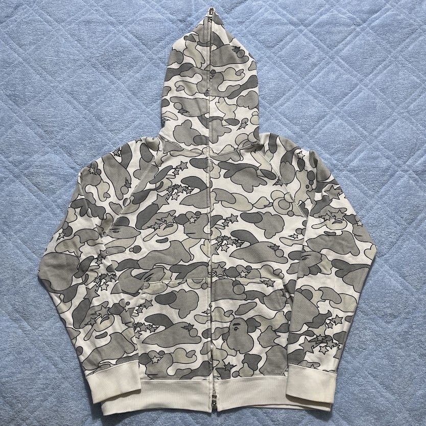 Pre-owned Bape X Nigo Og Vintage Nigo Bape Sta Camo Full Zip Hoodie ...