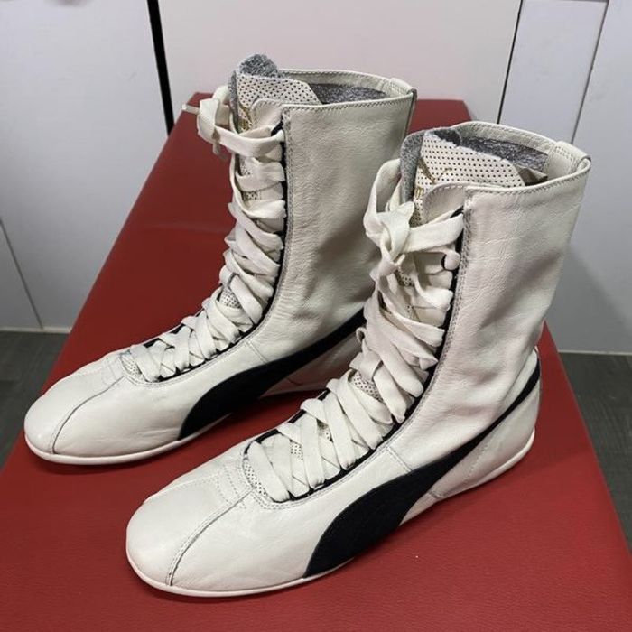 Vintage Vintage Puma Boxing Wrestling Leather High Boots | Grailed