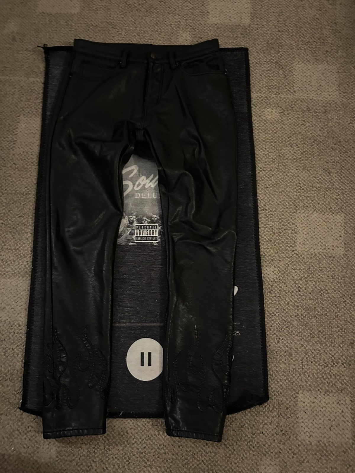 Mnml Streetwear Mnml Leather Jeans Grailed