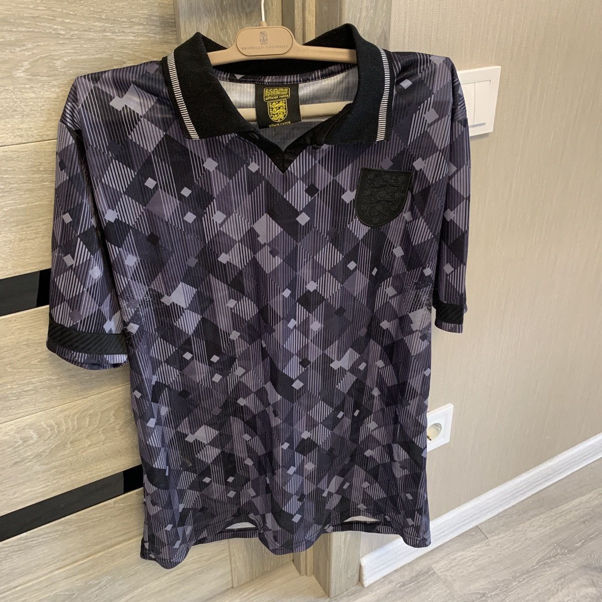 Vintage England Soccer Jersey Score Draw Very Rare Match Worn Shirt ...