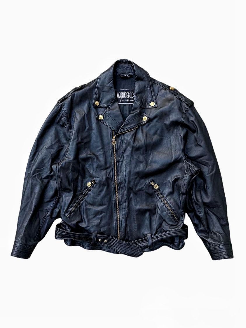 Versus Versace Gianni Versace X Versus Versace Leather Biker Jacket ...