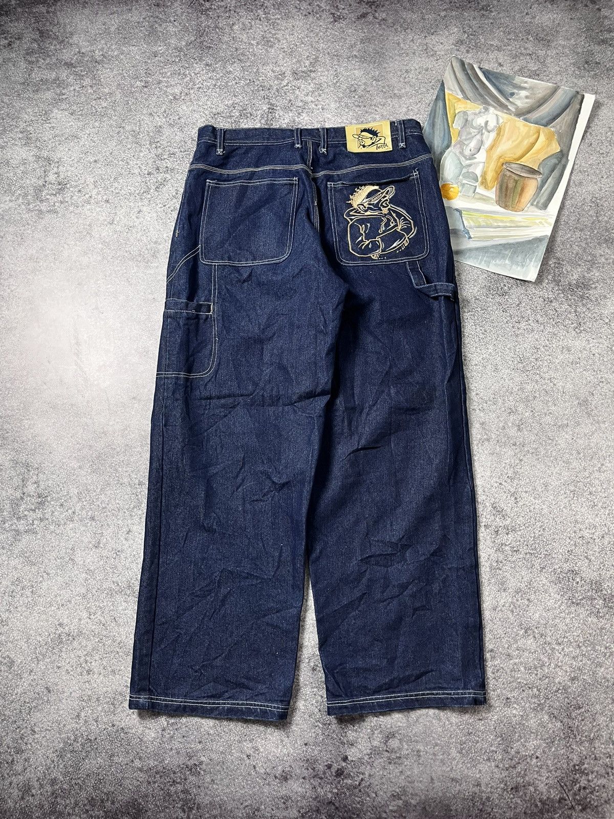 Vintage 🔥Vintage FUBU Style Baggy Carpenters Cargo Jeans Y2k 90’s | Grailed