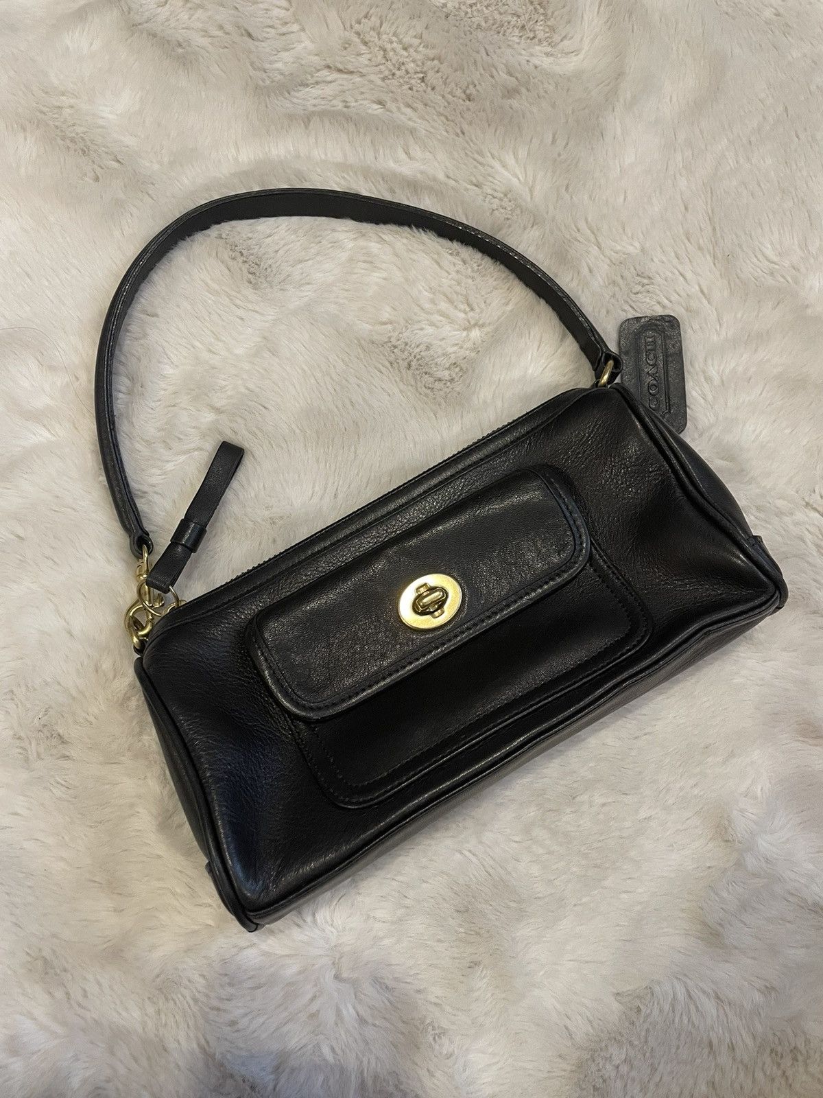 Coach Vintage Leather Coach Penelope Legacy Baguette Bag | Grailed