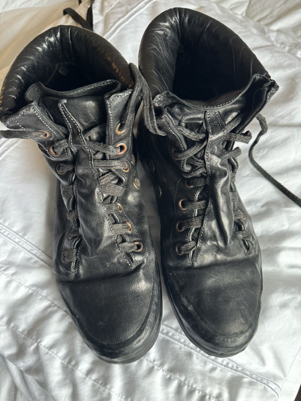 Carol Christian Poell Prosthetic protected kangaroo leather drip ...