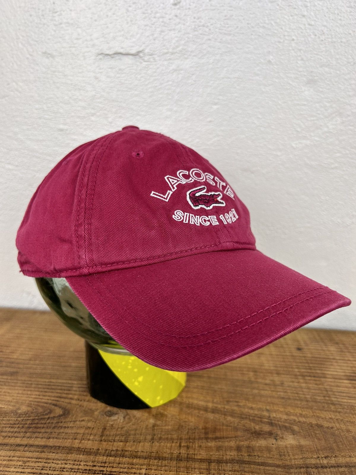 Lacoste Lacoste Since 1927 Center Logo Garment Dyed OS Cap | Grailed