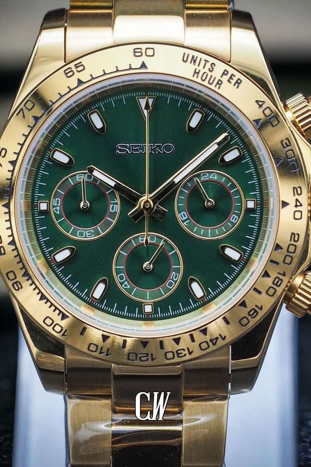 Custom Seitona mod Daytona gold watch rare | Grailed